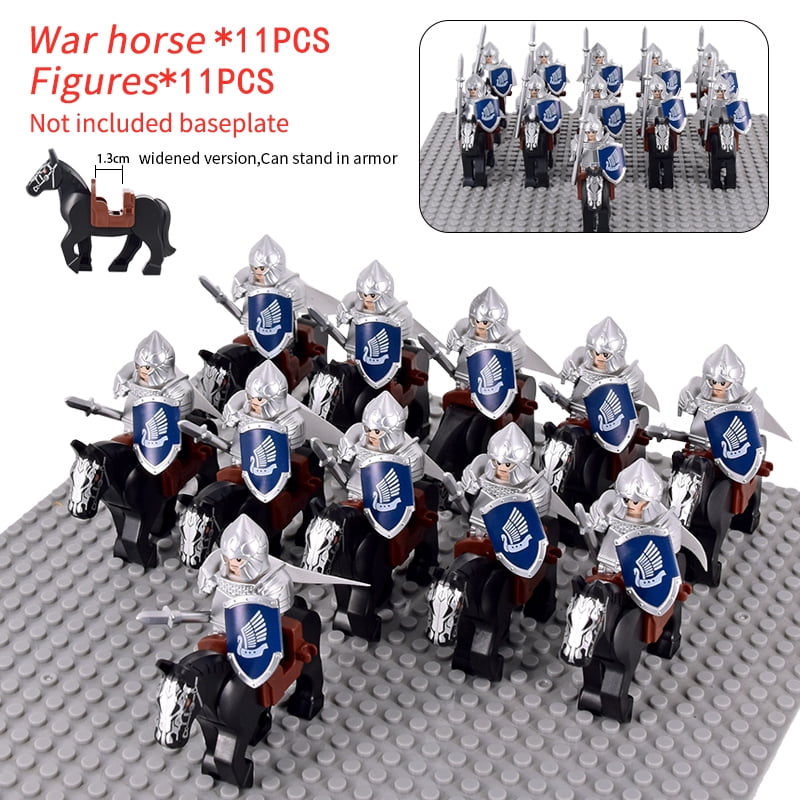 MOC Medieval The Armor Helmets Mount Ironfoot Durin's folk Dwarf ...