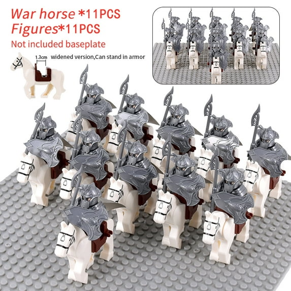 MOC Medieval The Armor Helmets Mount Ironfoot Durin's folk Dwarf ...