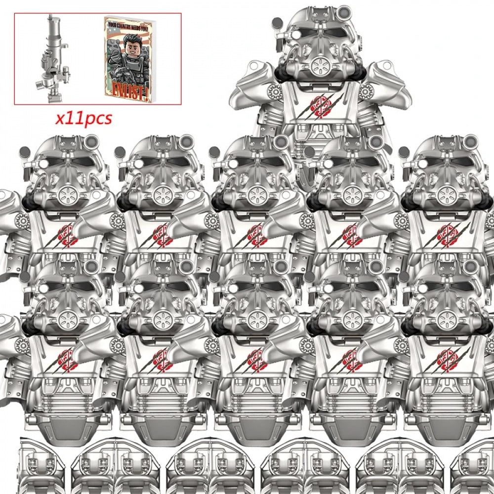 MOC Military Power Armor Soldiers Mini Anime Action Figures Weapons ...
