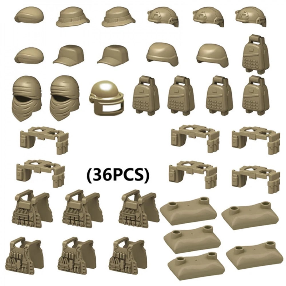 MOC Military Scene Building Block Toy Accessories Soldier Army Figure ...