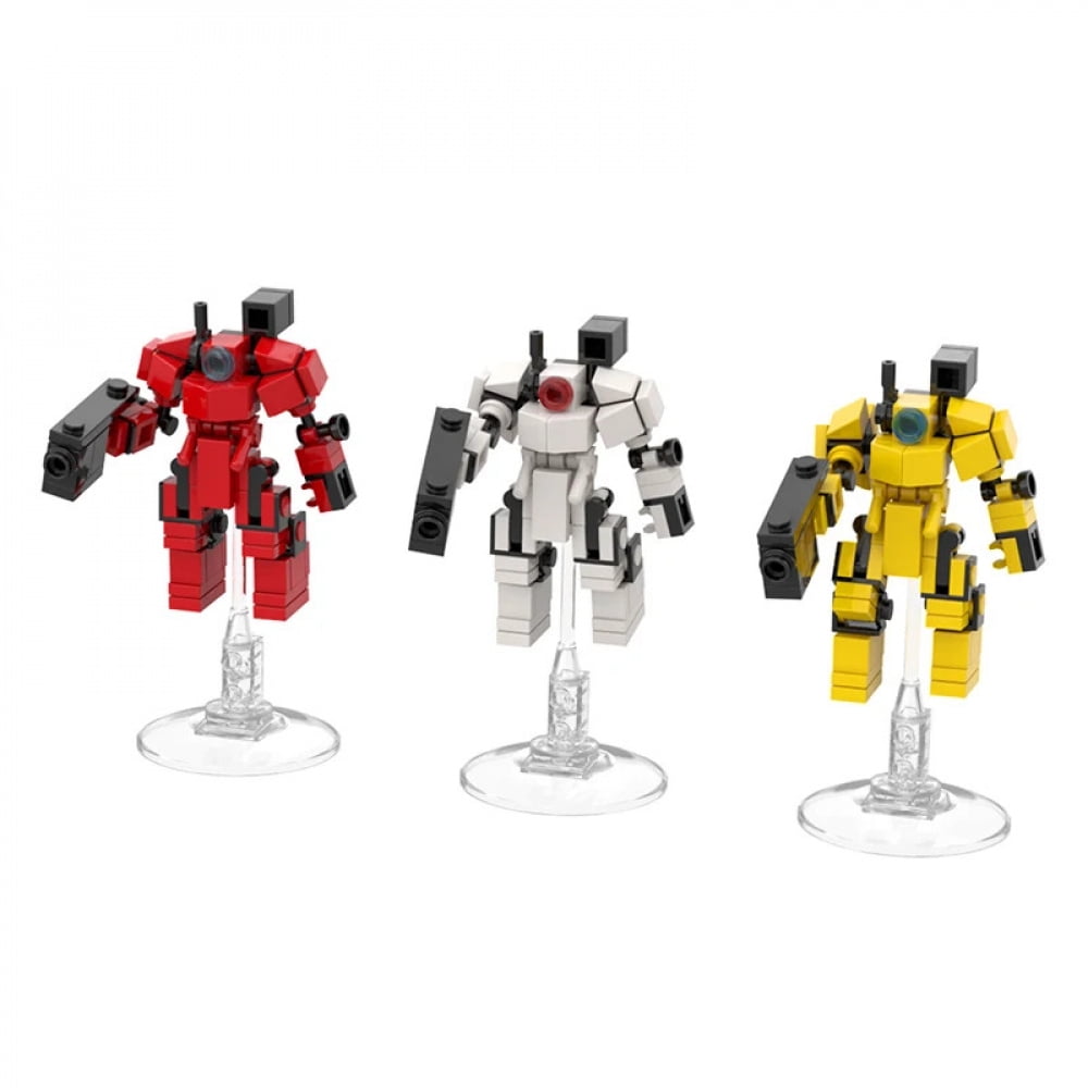 MOC Mini Mecha Combom Building Blocks Colorful Warrior High-Tech Robot ...