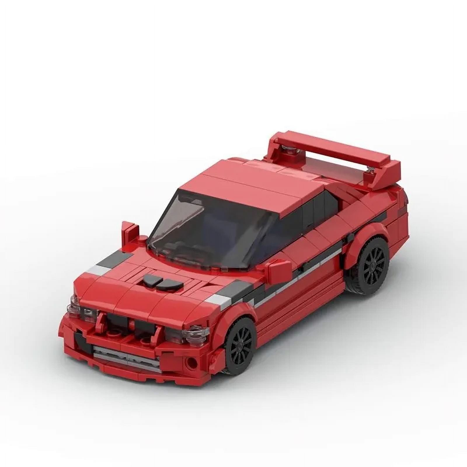 MOC Mitsubishied Lancered EVO V Speed Champions Red Cars Techniced ...
