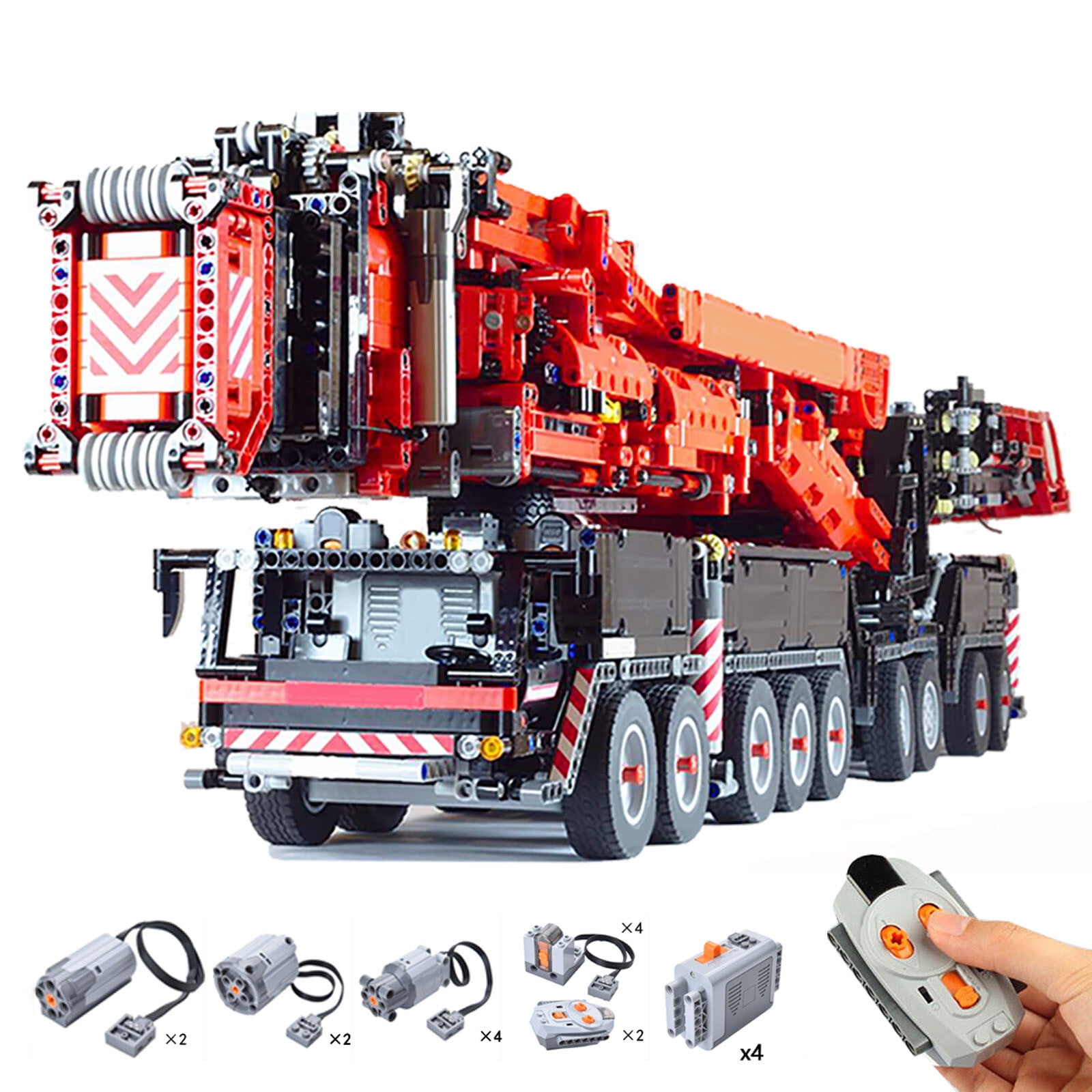 MOC Motorized RC LTM11200 Mobile Crane APP Control Building Blocks Set ...