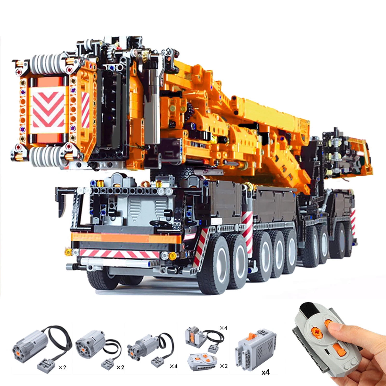 MOC Motorized RC LTM11200 Mobile Crane APP Control Building Blocks Set ...