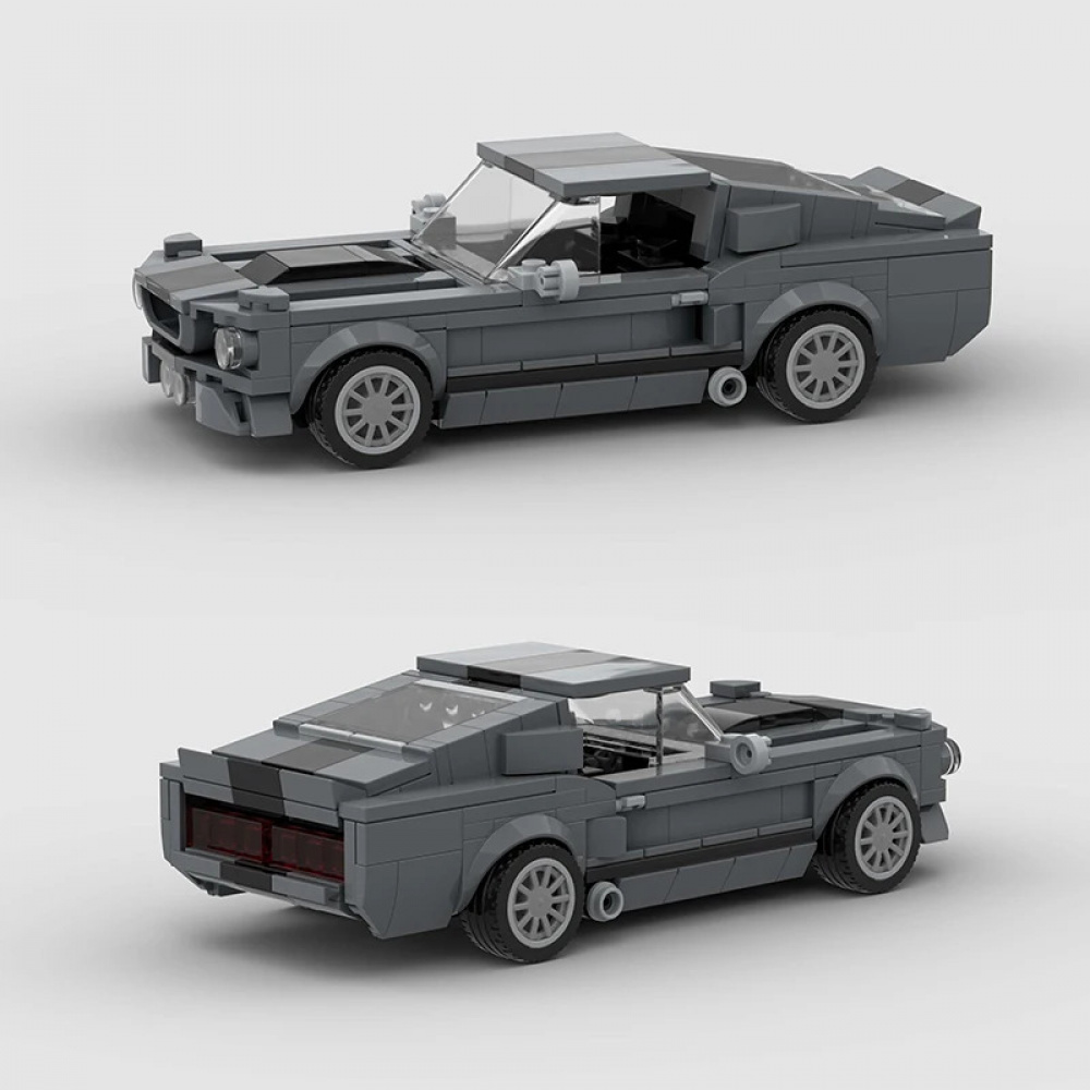 MOC Mustang Shelby GT500 Famous Supercar Speed Champions Race Car ...