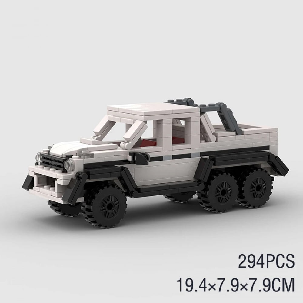 MOC Off Road Car Building Blocks Pickup Truck Bricks Cross Country Jeep ...