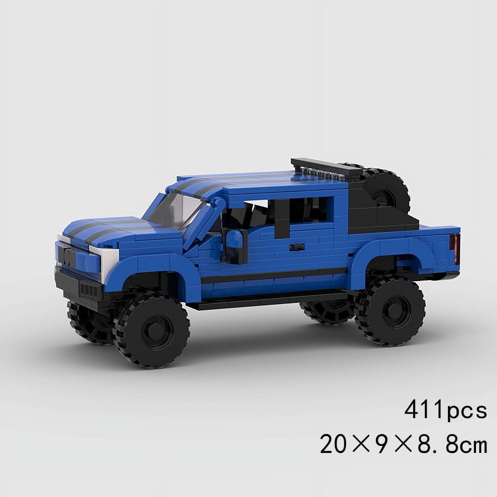 MOC Off Road Car Building Blocks Pickup Truck Bricks Cross Country Jeep ...