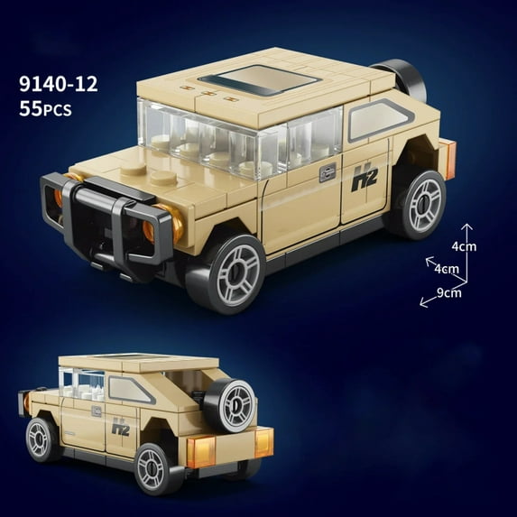 MOC Off Road Car Super Race SUV Vehicle Model Building Blocks Speed ...