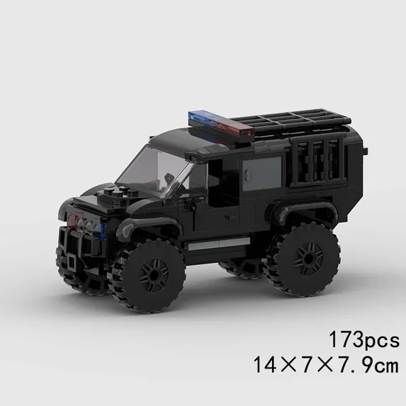 MOC Off Road Car Super Race SUV Vehicle Model Building Blocks Speed ...