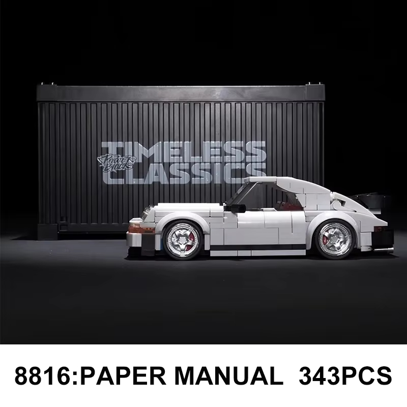 MOC PB8817 Technical Speed Champion MX5 Racing Car Model Camper ...