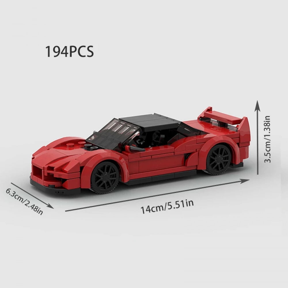 MOC Racing Sports Car Vehicle City Speed Champion Racer Technique ...