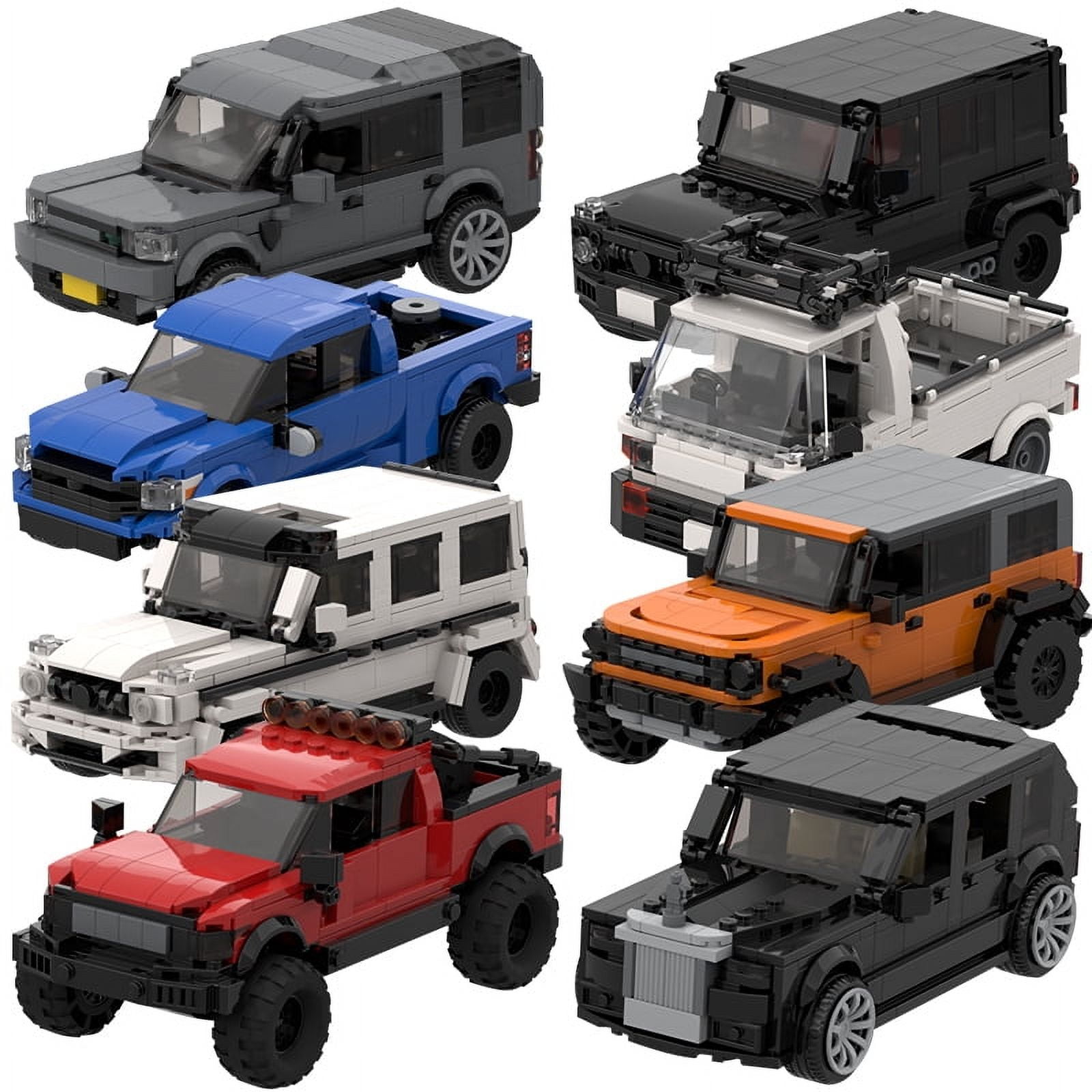 MOC SUV Speed Champion City Car Racer Classic off-road Building Blocks ...