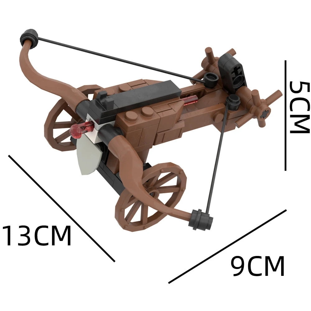 MOC Siege Model Crossbow Model Medieval Weapons Building Block Chariots ...