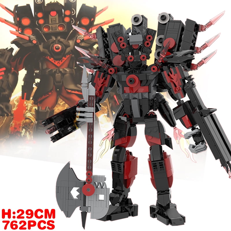 MOC Skibidi Toilet Action Figure Building Blocks Titan Clock Man ...