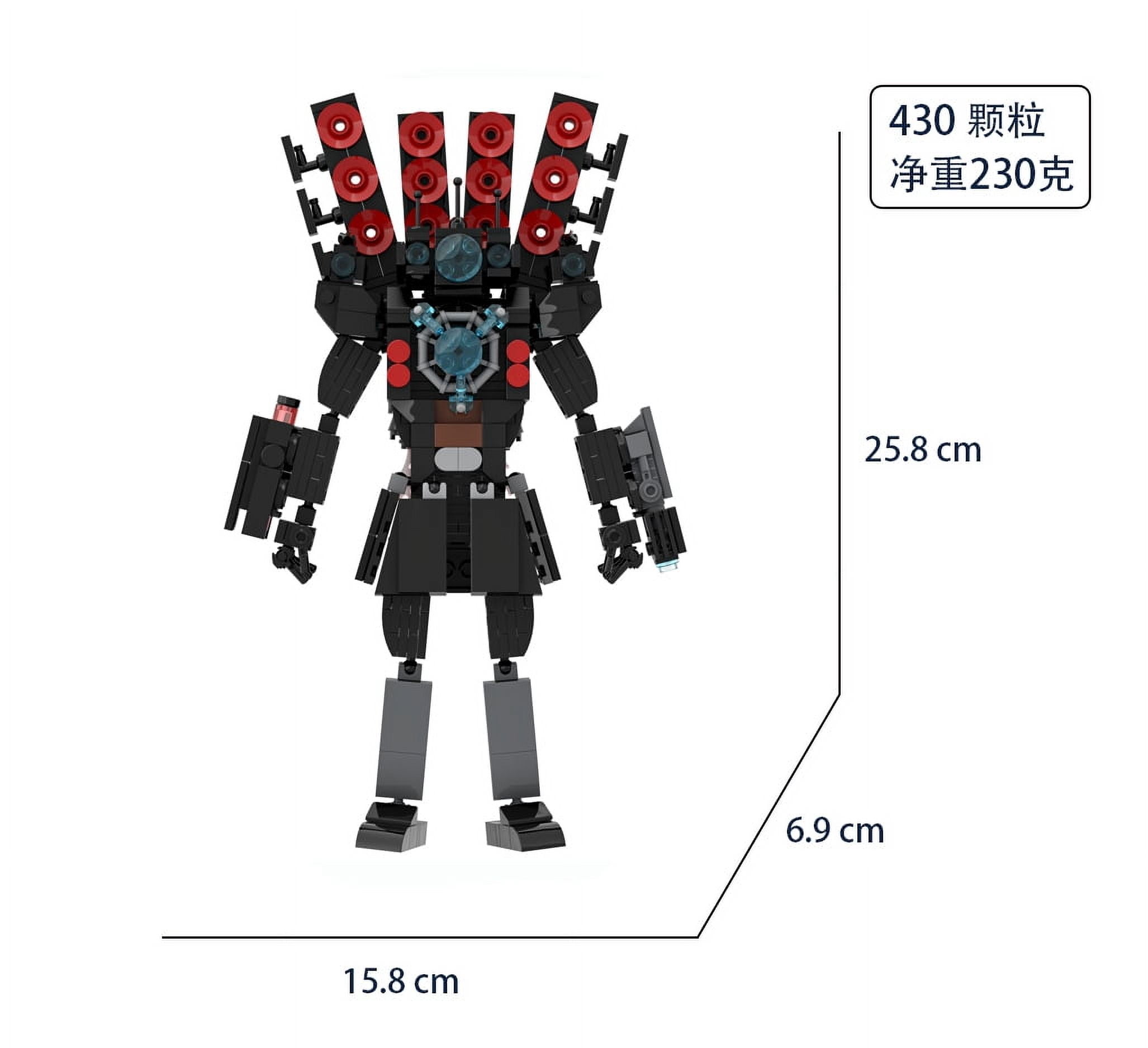 MOC Skibidi Toilet Building Speaker Titan Model Titan TV Man Titan ...