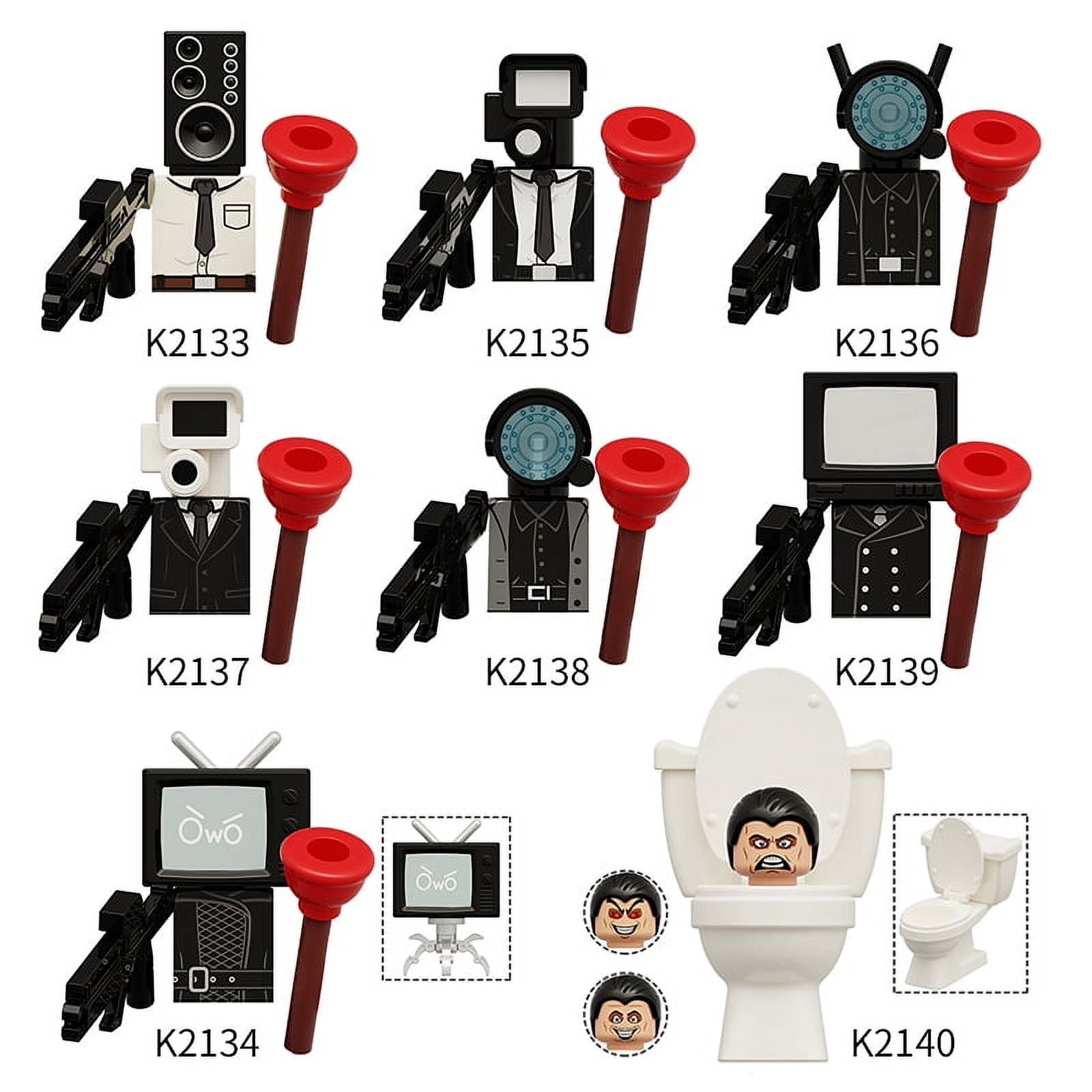 MOC Skibidi Toilet Man vs Monitor Building Blocks The Audio and Camera ...