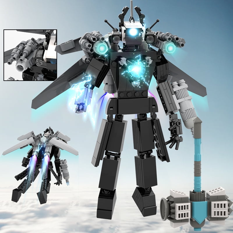 MOC Skibidi Toilet Monitor Man VS Speakerman Building Block Sets Anime ...