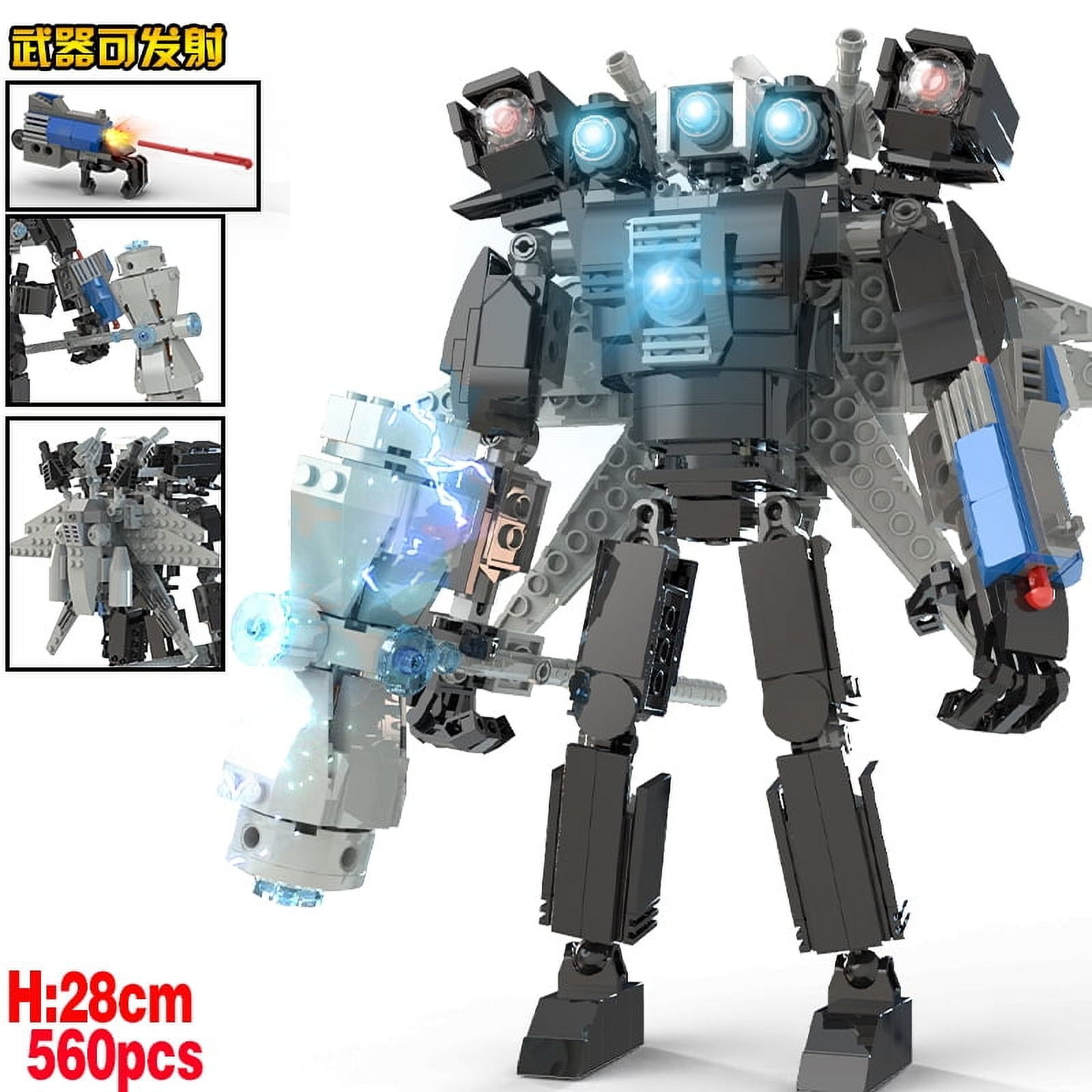 MOC Skibidi Toilet Monitor Man VS Speakerman Building Block Sets Anime ...