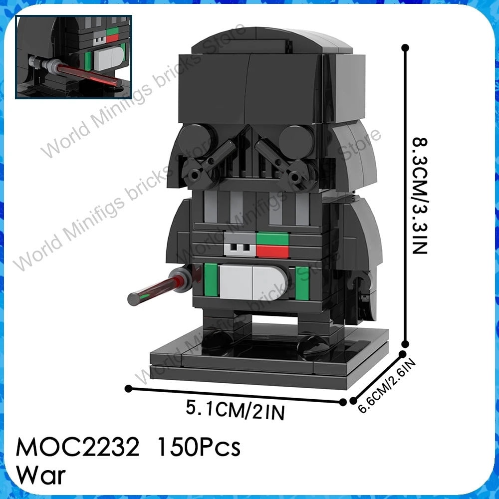 MOC Space War Brickheadzed Sci-Fi Movie Figures Bricks Compatible ...