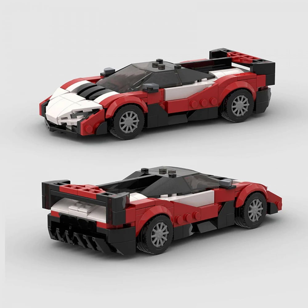 MOC Speed Champions Garage Racers Cars Sports Bricks Building Model ...