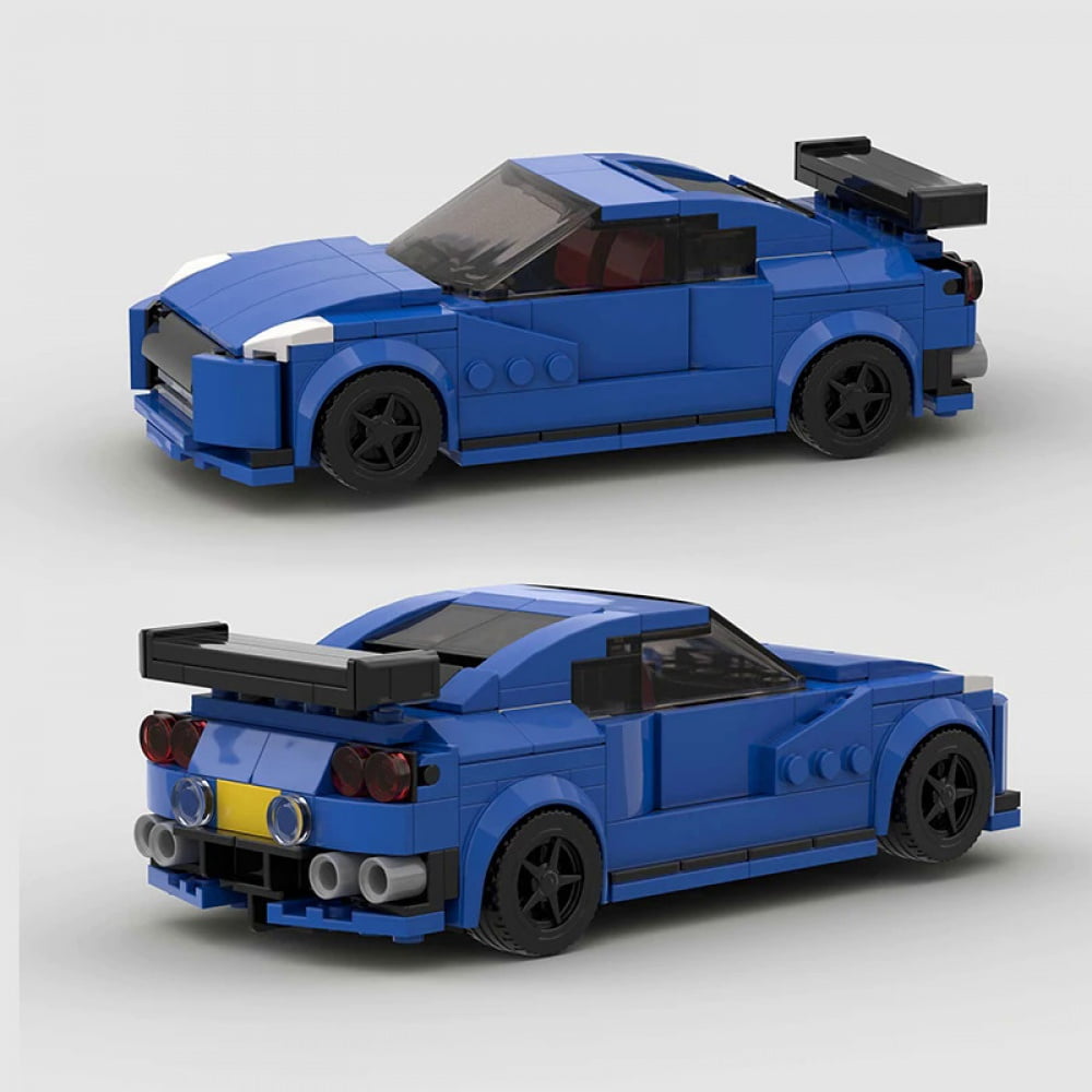 MOC Speed City Car Champion Racer Classic Supercar Building Blocks ...