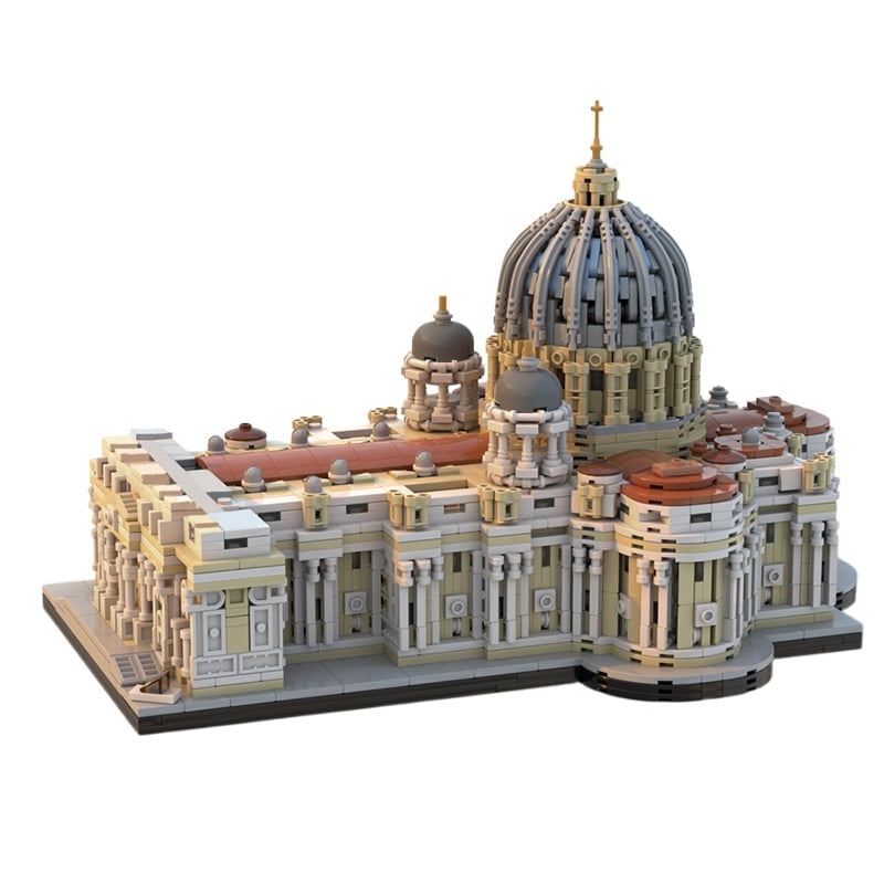 MOC St. Peter's Basilica Castle Cathedral Building Blocks Set ...