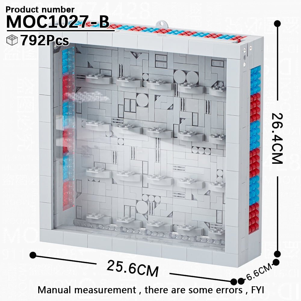 MOC Stand Movie Anime Military Action Figure Display Stands Box Blocks ...