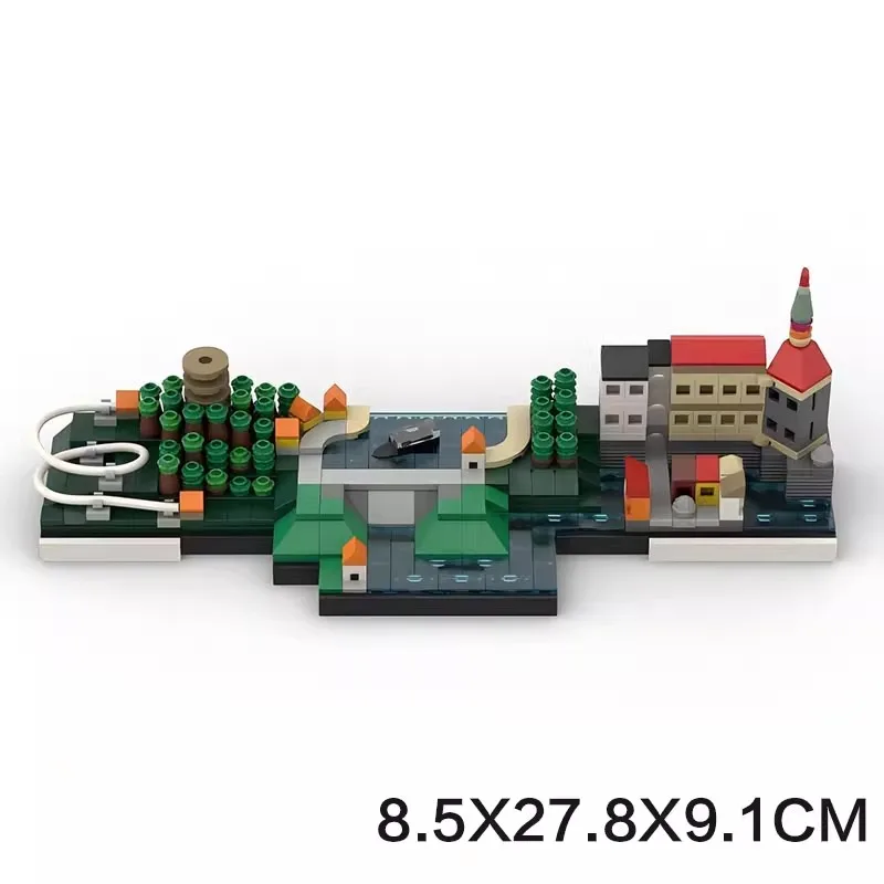 MOC Street View City Skyline Architecture House Sets Moscow Venice ...