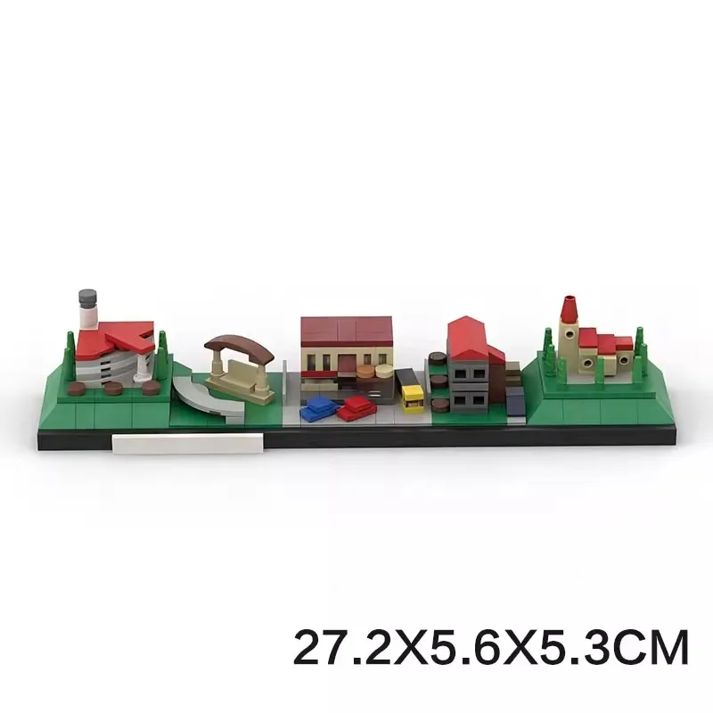 MOC Street View City Skyline Architecture House Sets Moscow Venice ...