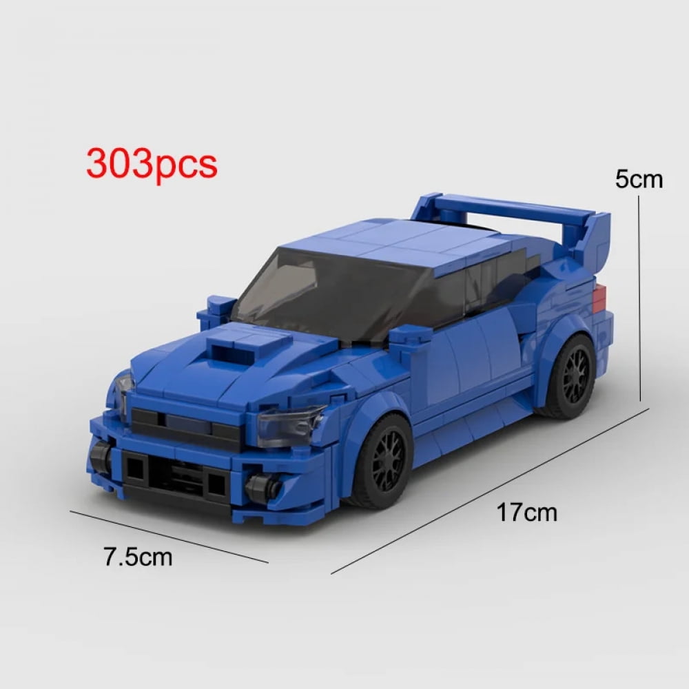MOC Subaru WRX STI 303pcs racing sports car Vehicle Speed Champion ...