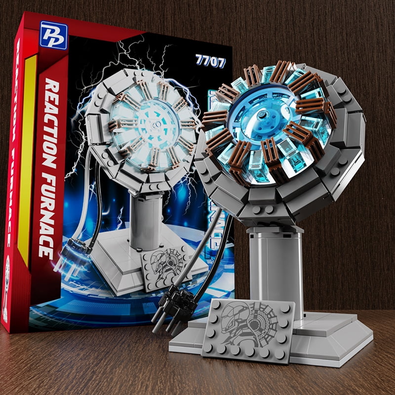 MOC Super Lron Man Nuclear Reactor Time Gem Building Blocks Bricks ...