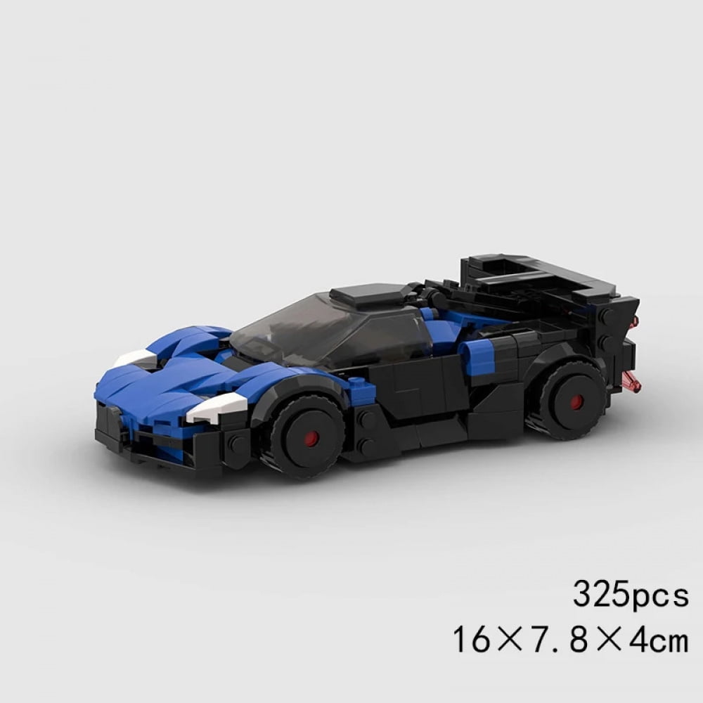 MOC Super Race Car F1 Police Vehicle Model Building Bricks Pickup Speed ...