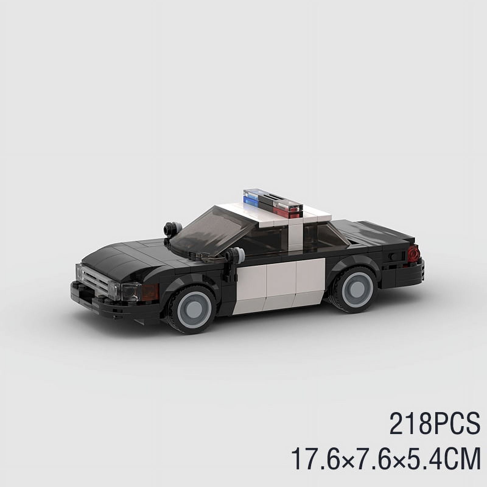 MOC Super Race Car F1 Police Vehicle Model Building Bricks Pickup Speed ...