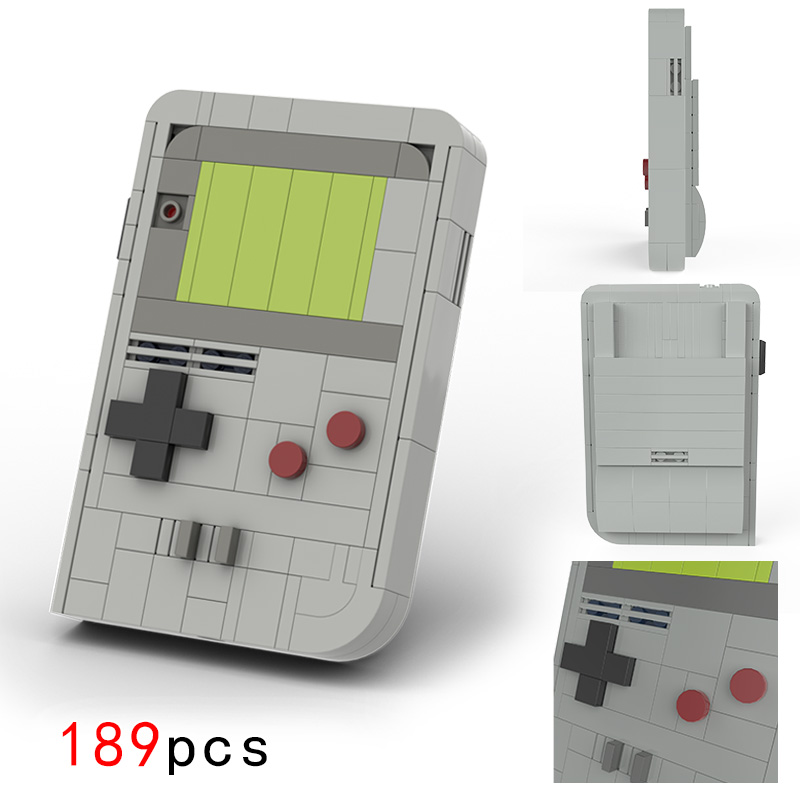 MOC Switch Game Console Player Building Blocks Colorful Transform Mecha ...