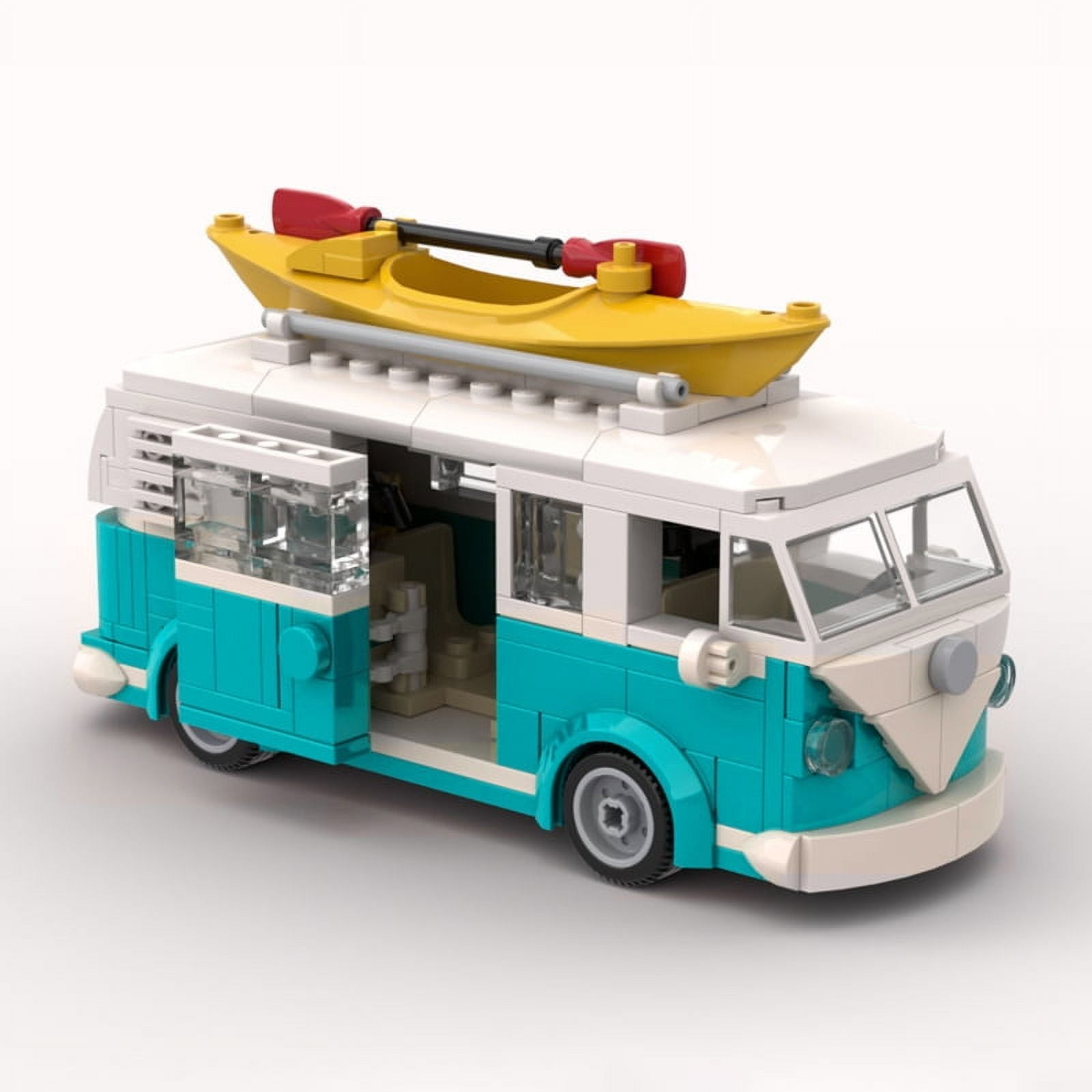 MOC Technical Car T1 Camper Van Vehicle 309PCS Model Building Blocks ...