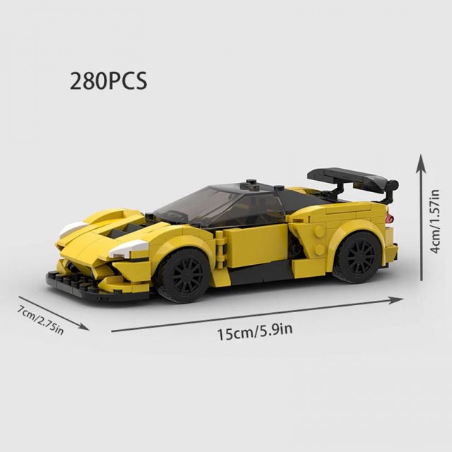 MOC Technical F1 Model Venom F5 Racer Car Building Blocks City Vehicle ...