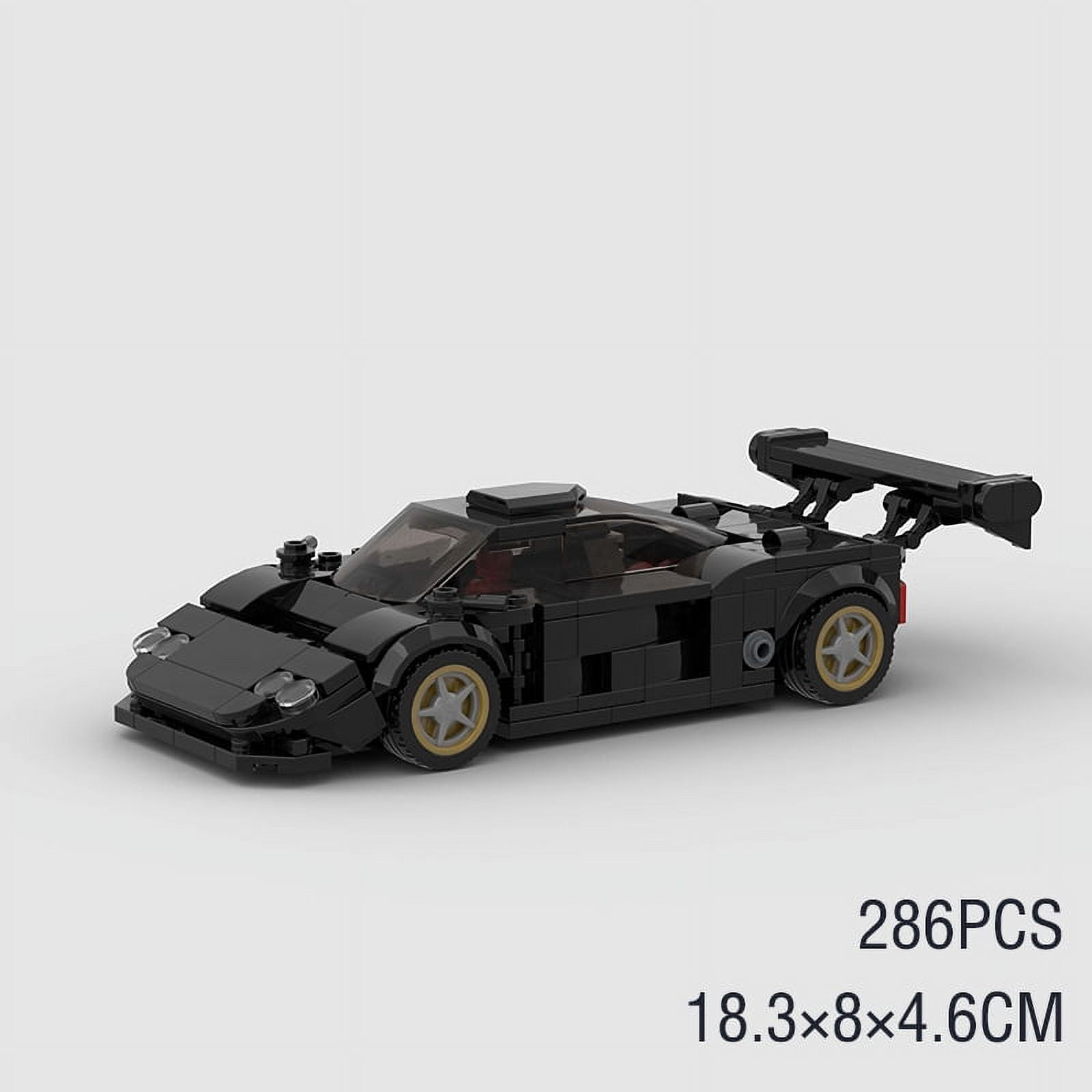 MOC Technical Racing Sports Car Vehicle Speed Champion Racer Building ...