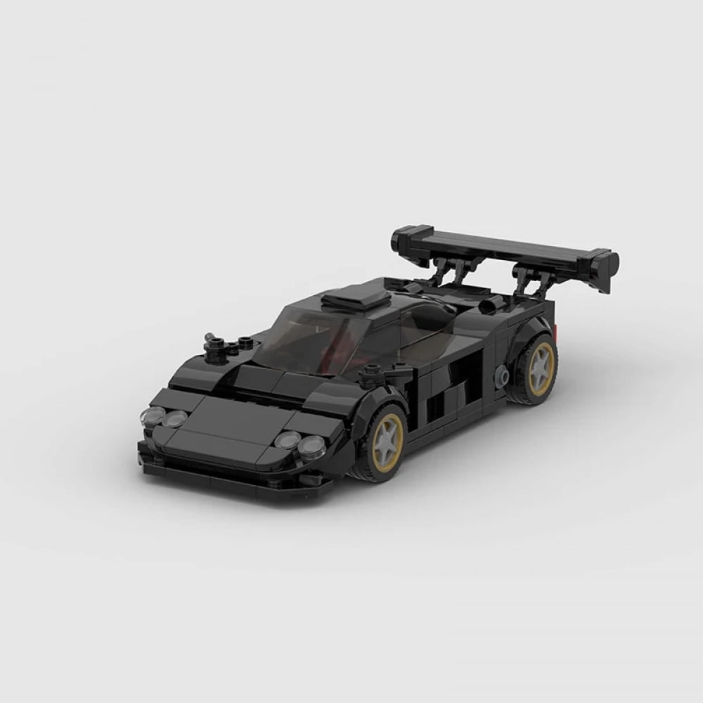 MOC Technical Racing Sports Car Vehicle Speed Champion Racer Building ...