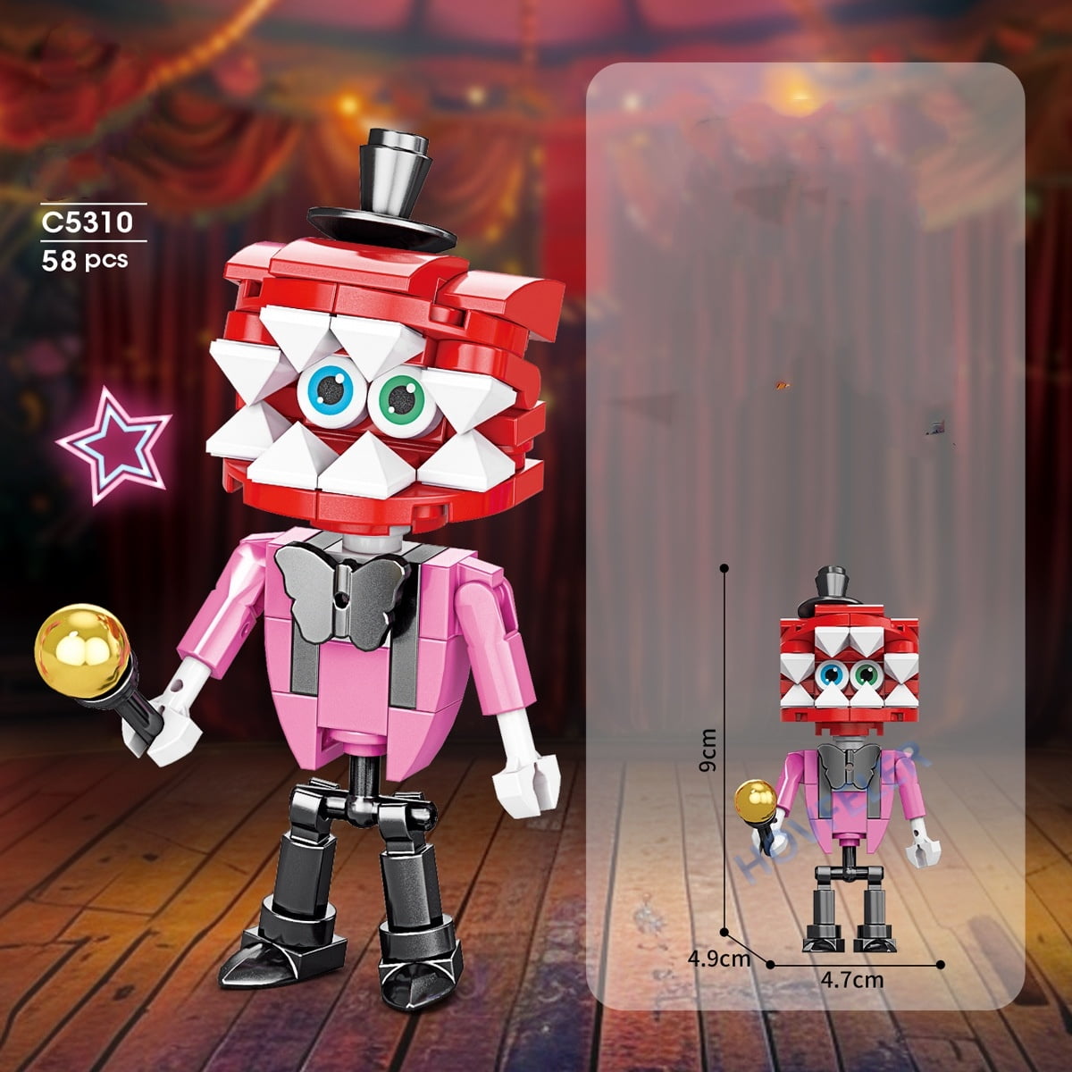 MOC The Amazing Digital Circus Building Blocks Pomni Jax Cartoon Film ...