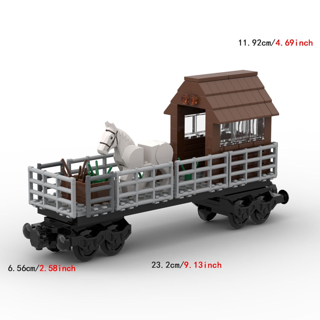 MOC Train Animal Transport Vehicle Building Block Modular Train Chassis ...