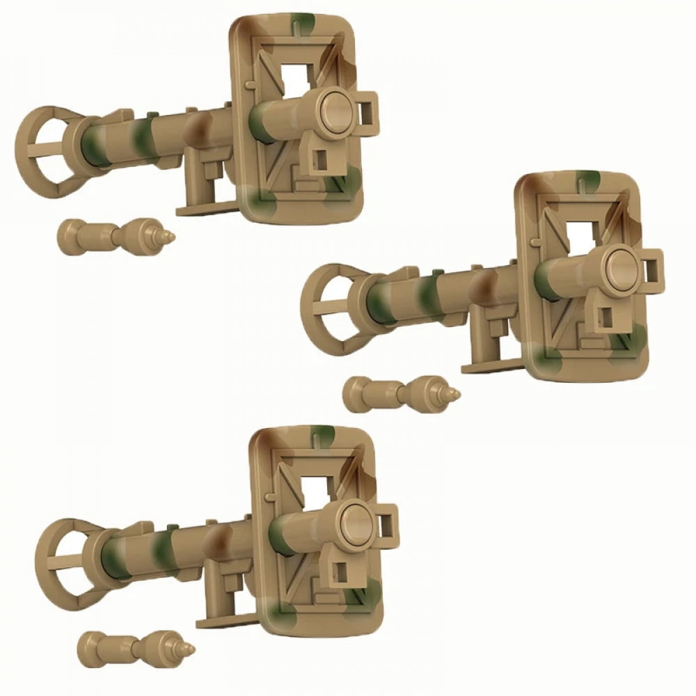 MOC WW2 Military War Weapon Soldier Accessories Building Blocks ...