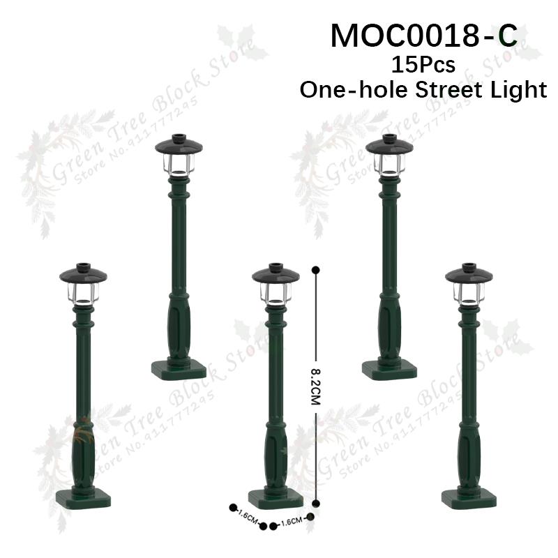 MOC0018 City Series Street Lamp Building Blocks DIY Street View ...