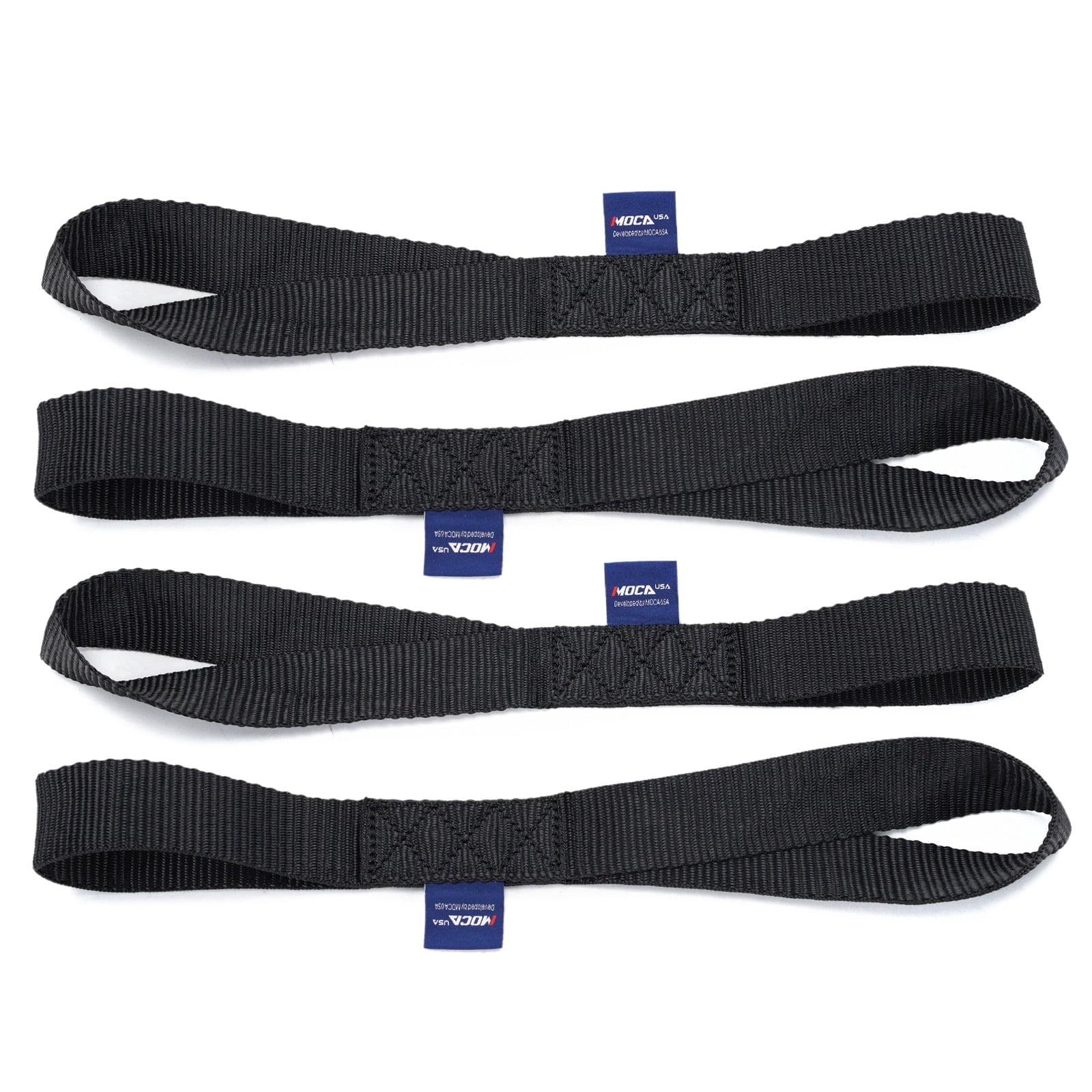 MOCA 4-Pack Soft Loop Tie Down Straps 4,000 Load Capacity & 12,000 Lbs ...