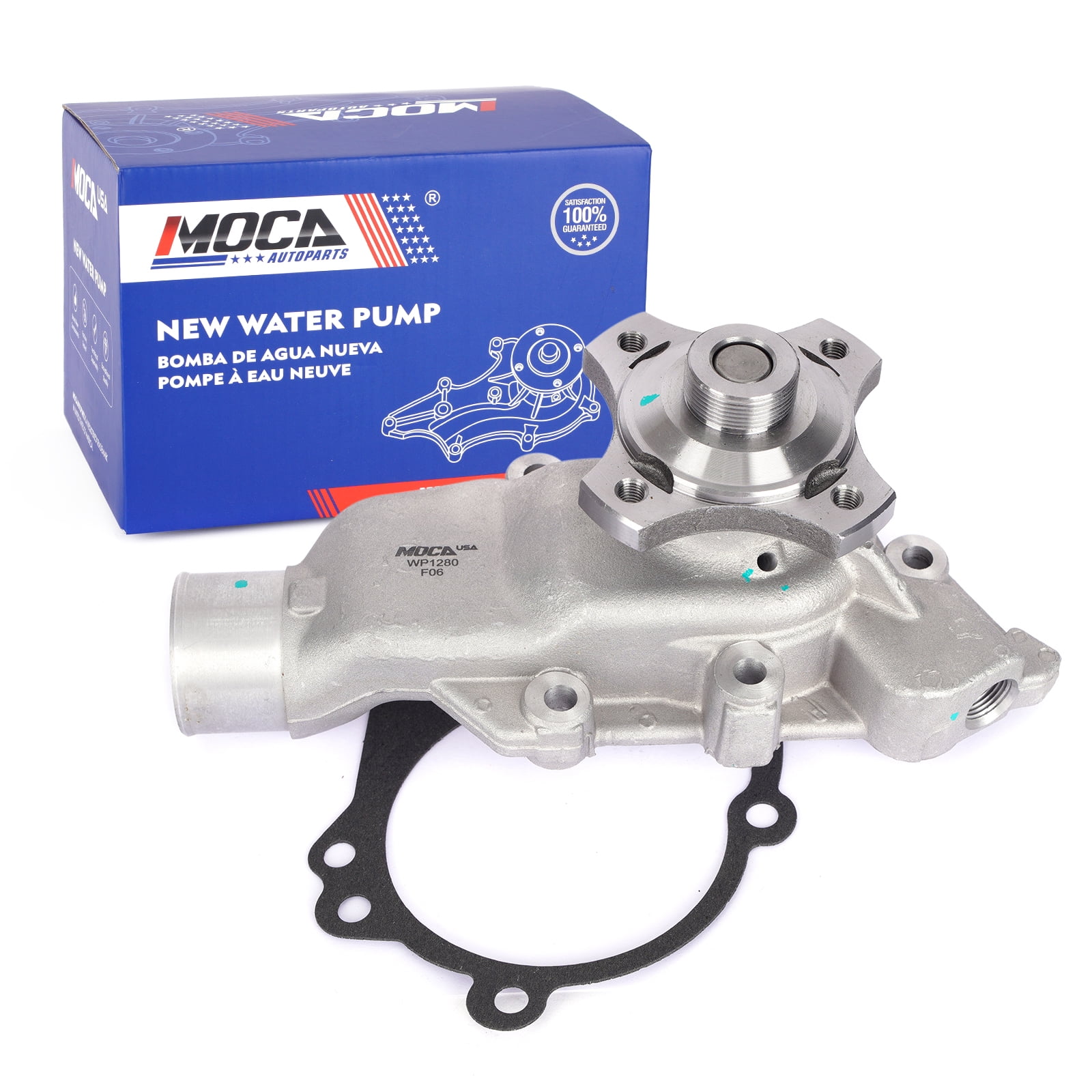 MOCA AUTOPARTS 120-4340 Water Pump Fit for 1999-2004 Jeep Grand Cherokee 4.0L & 2000-2006 Jeep ...