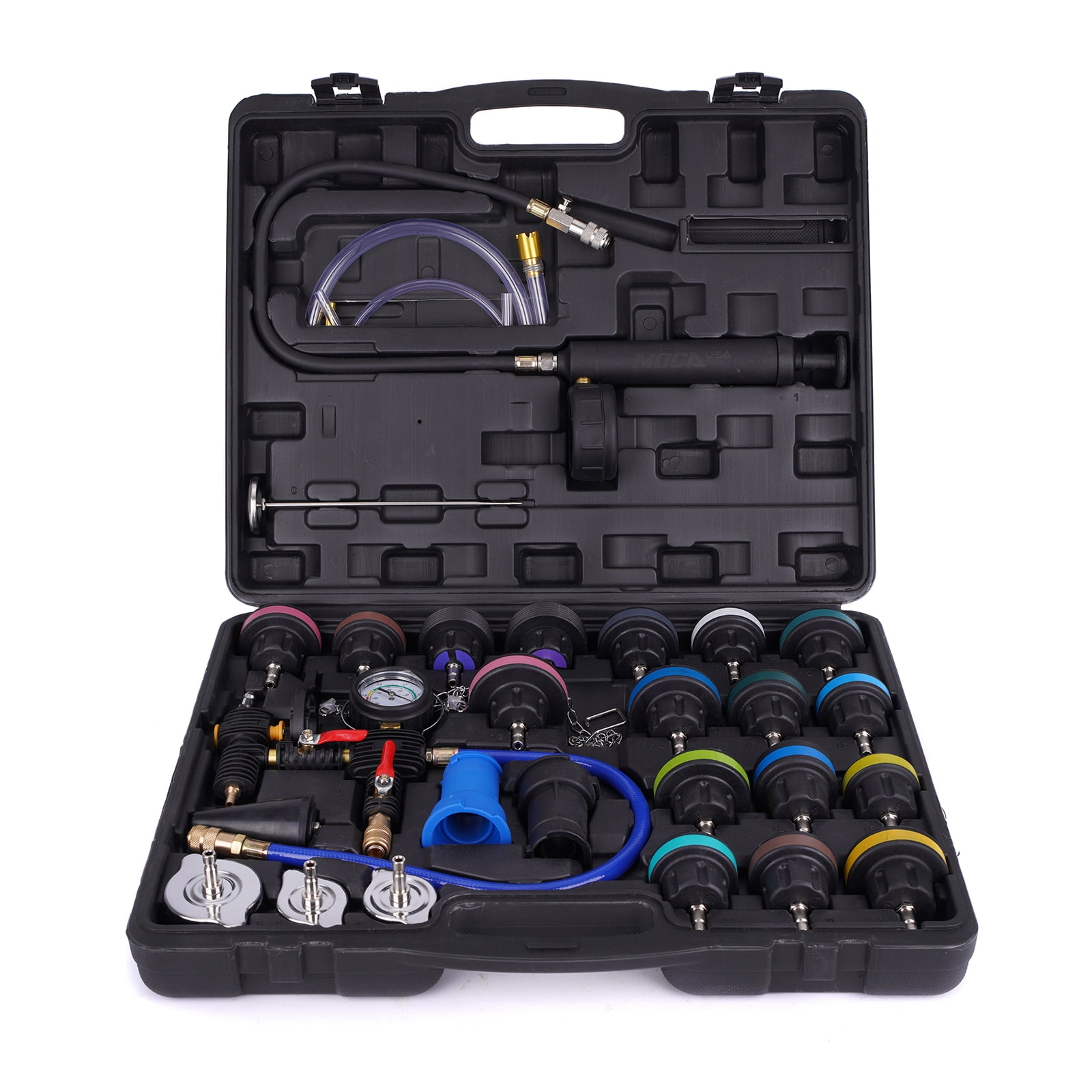 MOCA AUTOPARTS 28PCS Radiator Pressure Tester Vacuum Cooling System Kit ...