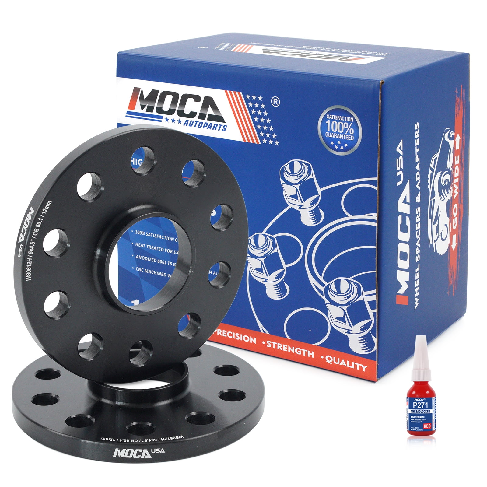 MOCA AUTOPARTS 2PCS 0.47"(12mm) Wheel Spacers 5x4.5" to 5x4.5" Fit for ...