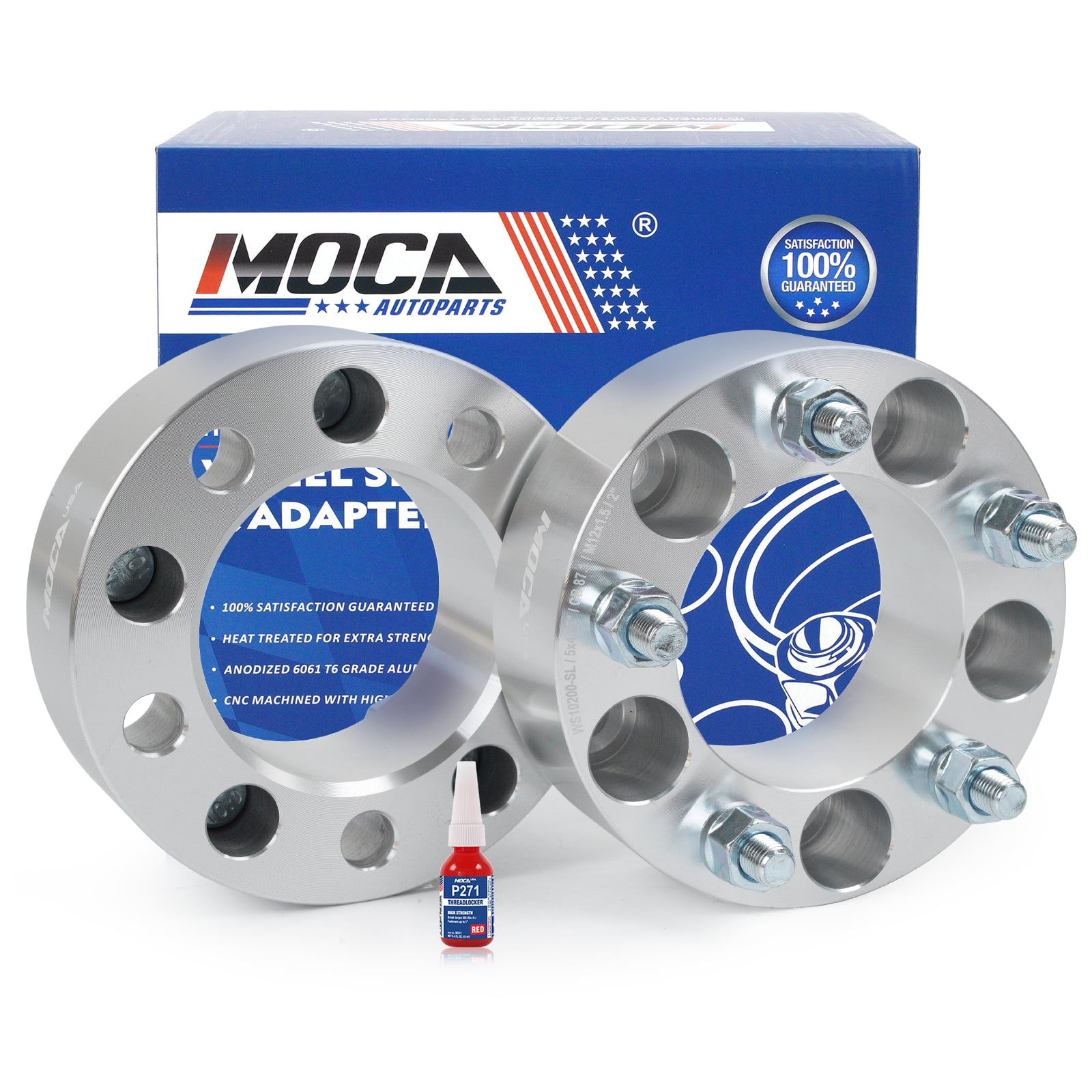 MOCA AUTOPARTS 2PCS 2"(50mm) Wheel Spacers 5x4.75" to 5x4.75" with ...