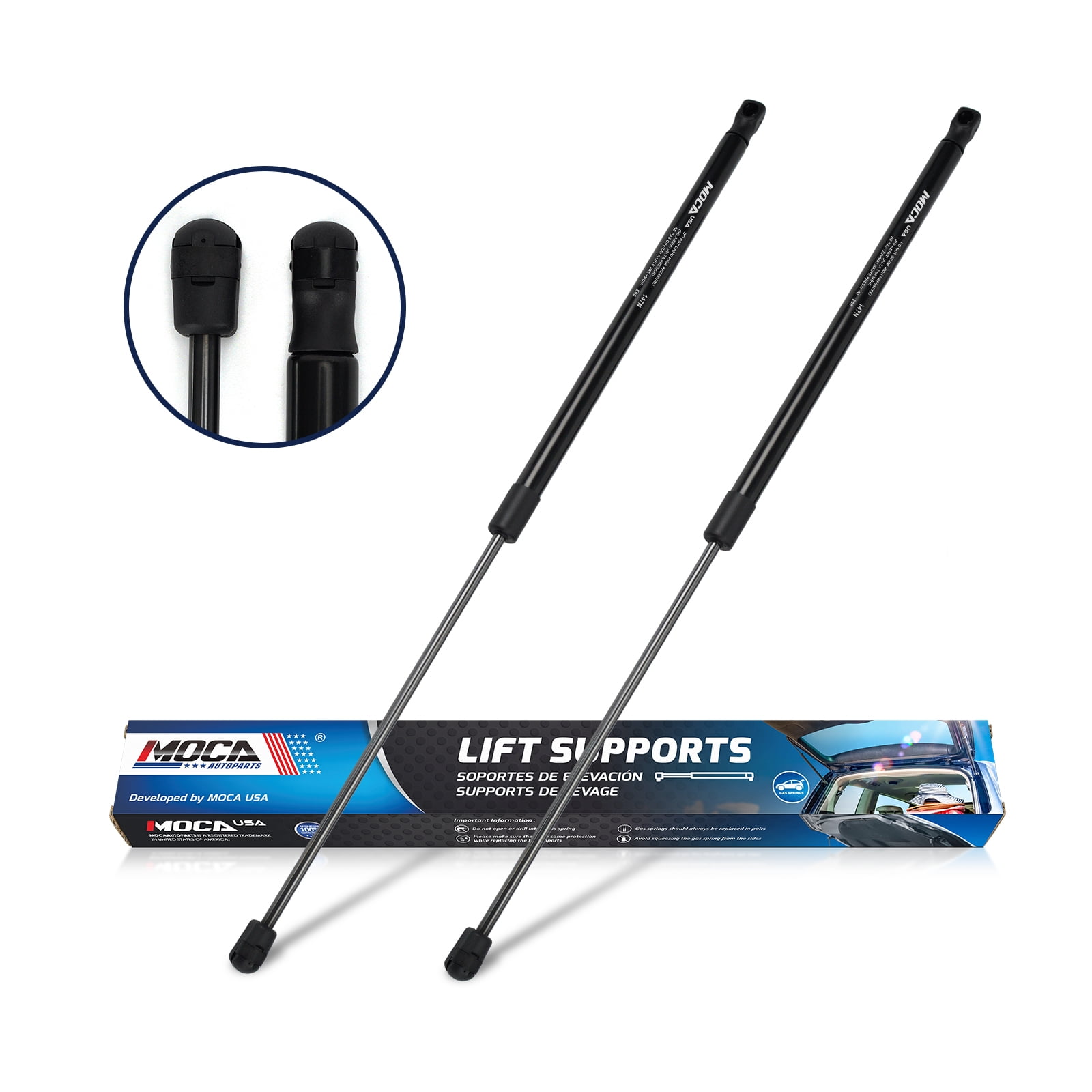 MOCA AUTOPARTS 2pcs Rear Window Glass Lift Supports Fit for 1997-2006 ...
