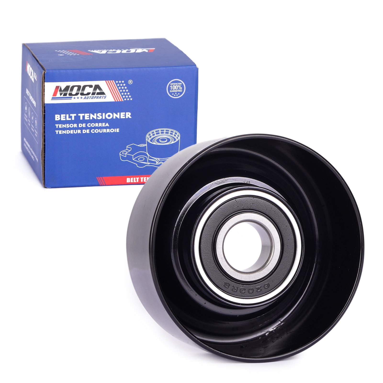 MOCA AUTOPARTS 38022 Drive Belt Idler Pulley Fit for 1997-2001 Ford E ...