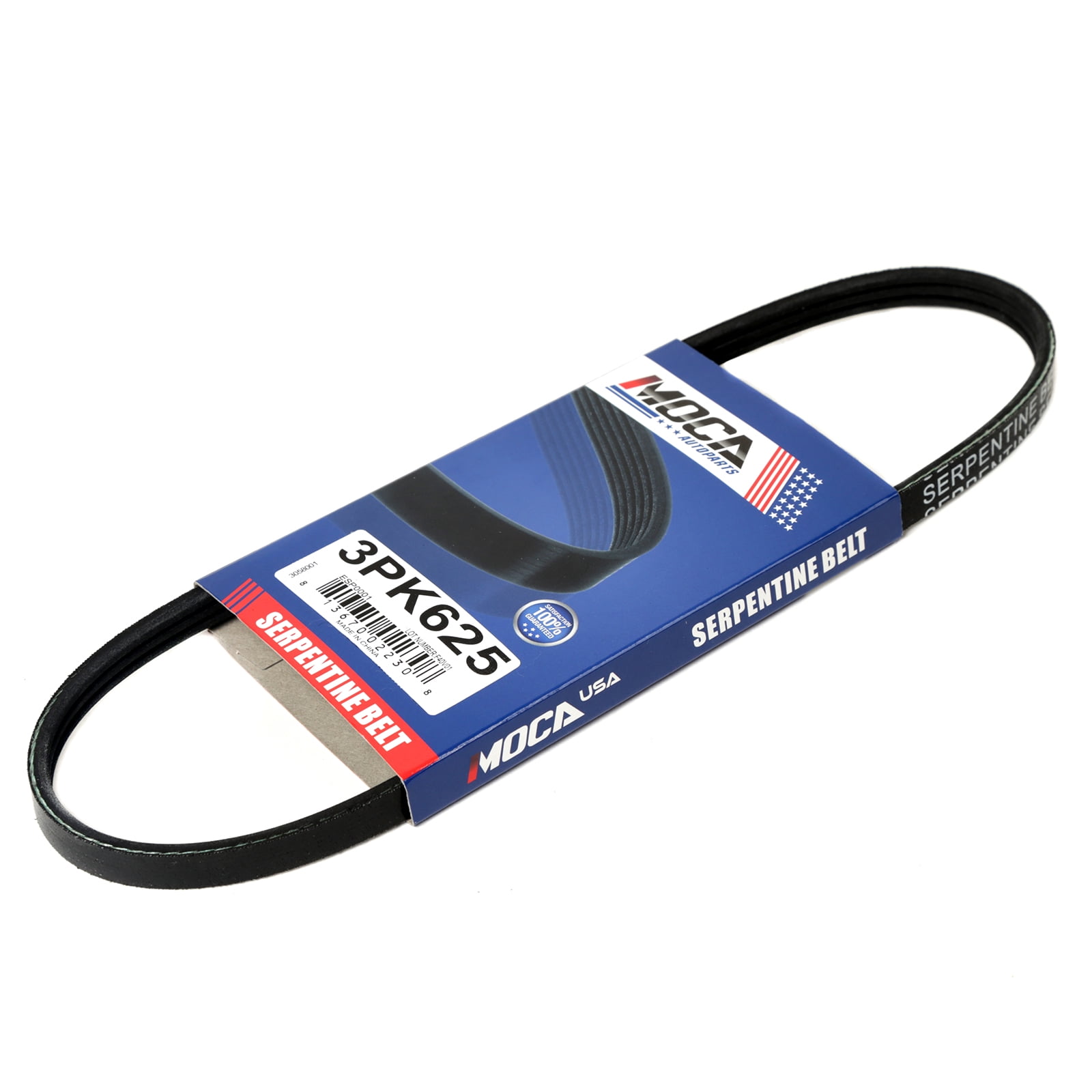 MOCA AUTOPARTS 3PK625 Serpentine Belt Fit for 85-88 Chevrolet Nova L4 1 ...